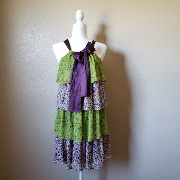 Allen B. By Allen Schwartz | Dresses | Allen B Mixed Print Tiered ...